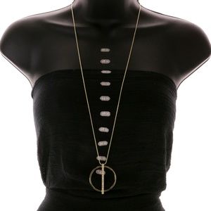 Express | Jewelry | Express Pendantnecklace Gold Nwt | Poshmark